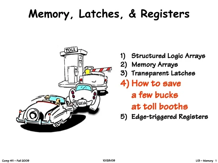 PPT - Memory, Latches, & Registers PowerPoint Presentation, free ...