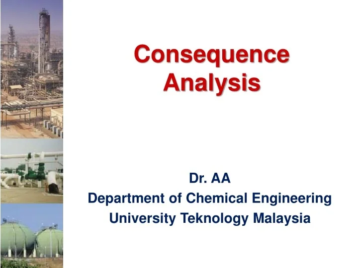 PPT - Consequence Analysis PowerPoint Presentation, free download - ID ...