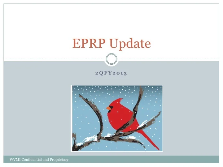 PPT - EPRP Update PowerPoint Presentation, free download - ID:9400015