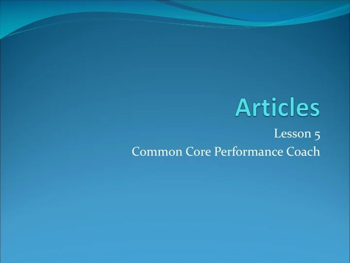 PPT - Articles PowerPoint Presentation, free download - ID:9401795