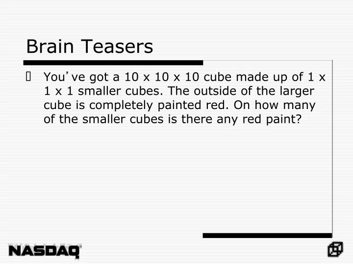 PPT - Brain Teasers PowerPoint Presentation, free download - ID:9403857