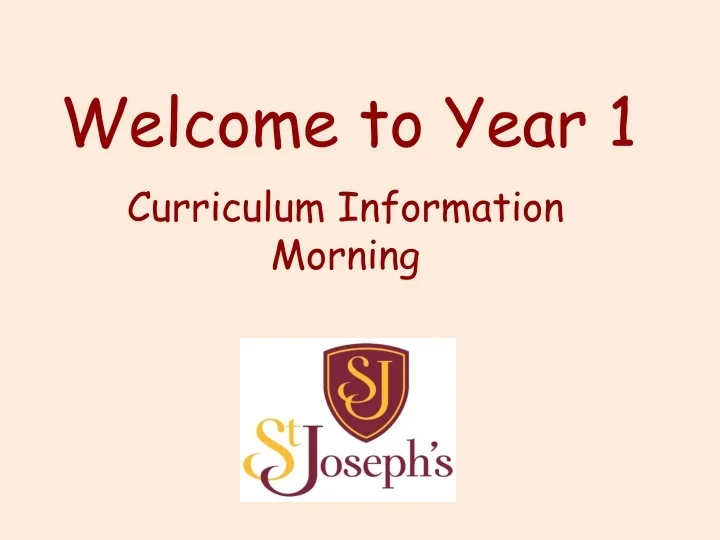 PPT - Welcome to Year 1 PowerPoint Presentation, free download - ID:9407096