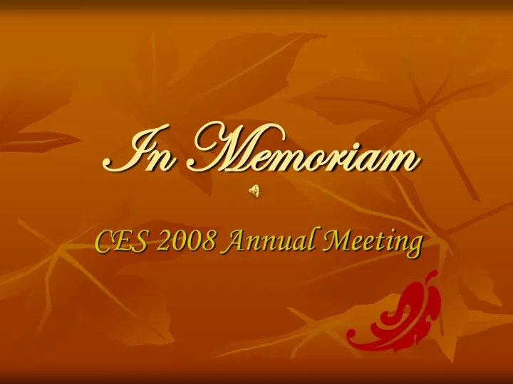 Ppt In Memoriam Powerpoint Presentation Free Download Id 9409203