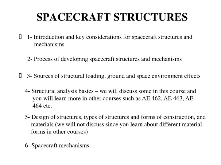 PPT - SPACECRAFT STRUCTURES PowerPoint Presentation, free download - ID ...