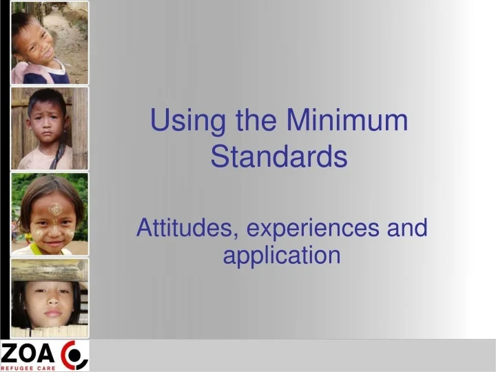 PPT - Using the Minimum Standards PowerPoint Presentation, free ...