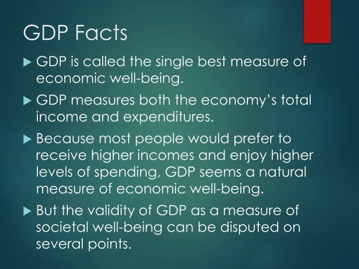PPT - GDP Facts PowerPoint Presentation, free download - ID:9412335