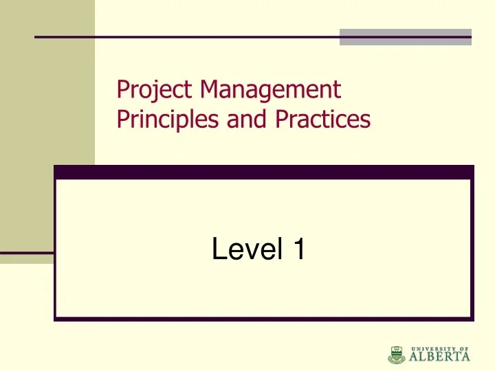 PPT - Project Management Principles and Practices PowerPoint Presentation - ID:9414040