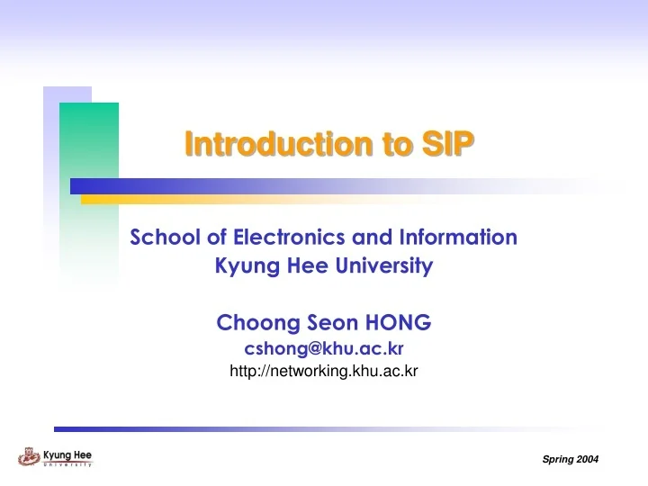 PPT - Introduction to SIP PowerPoint Presentation, free download - ID ...