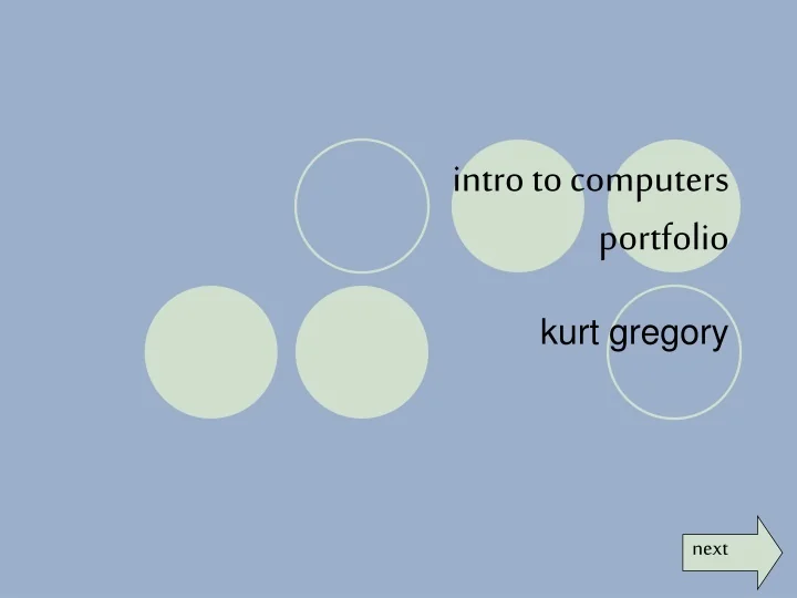 PPT - intro to computers portfolio PowerPoint Presentation, free ...