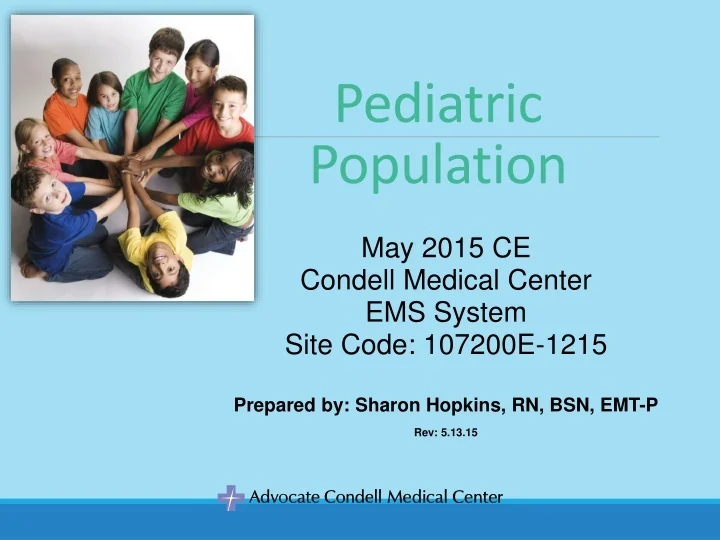 PPT - Pediatric Population PowerPoint Presentation, free download - ID ...