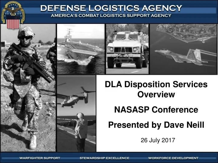 PPT - DLA Disposition Services Overview NASASP Conference Presented by ...