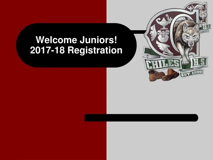 PPT - Welcome Juniors! 2017-18 Registration PowerPoint Presentation ...