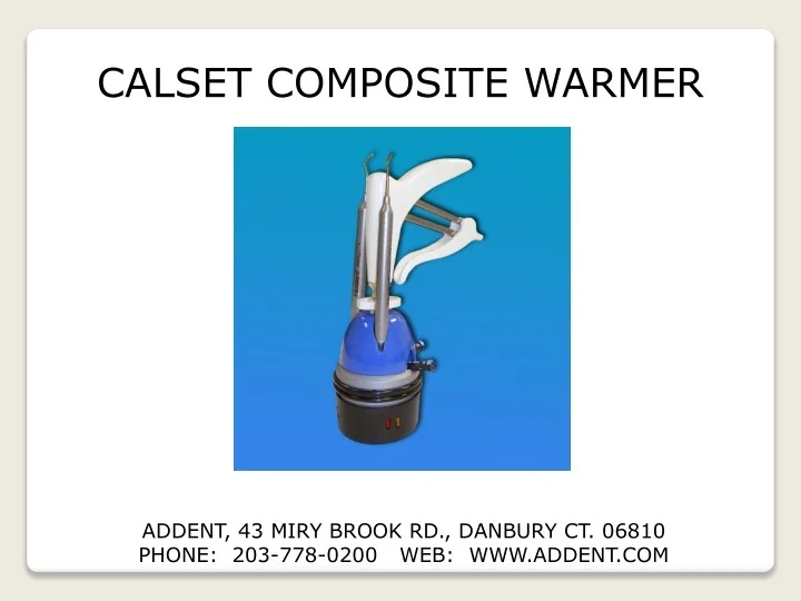 PPT - CALSET COMPOSITE WARMER PowerPoint Presentation, free download ...