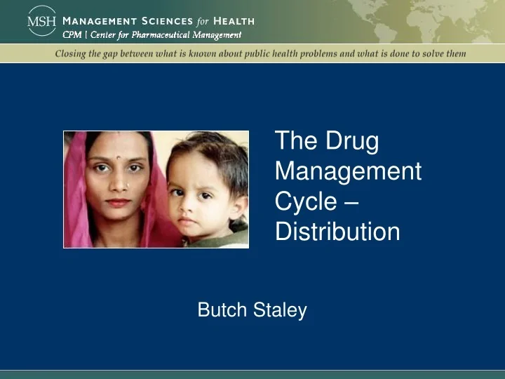 PPT - The Drug Management Cycle – Distribution PowerPoint Presentation ...