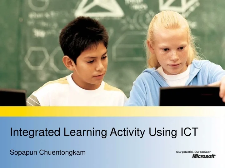 PPT - Integrated Learning Activity Using ICT PowerPoint Presentation ...