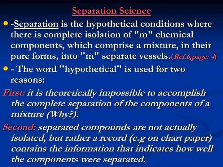 PPT - Separation Science PowerPoint Presentation, free download - ID ...