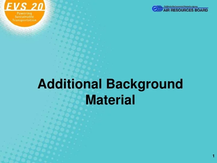 PPT - Additional Background Material PowerPoint Presentation, free ...