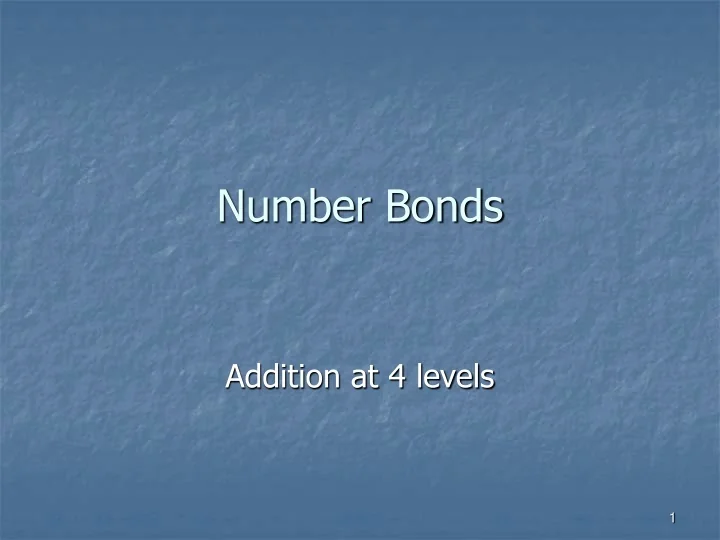 PPT - Number Bonds PowerPoint Presentation, free download - ID:9423078
