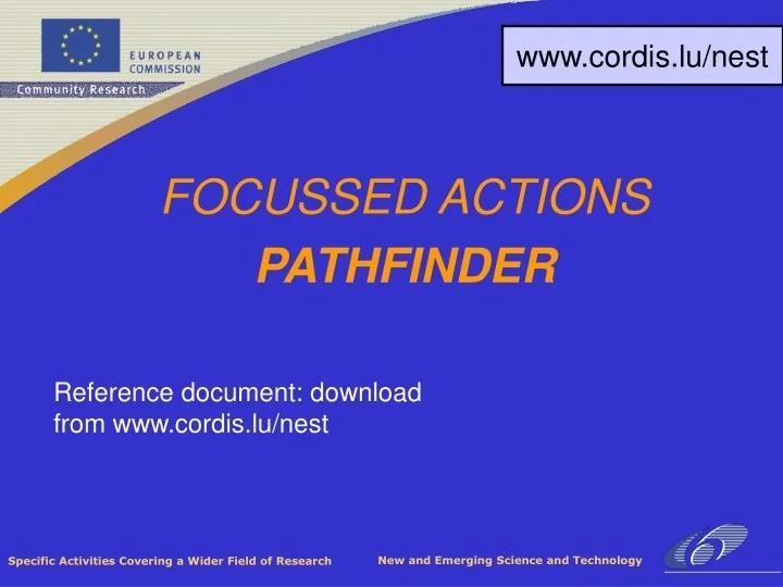 PPT - FOCUSSED ACTIONS PATHFINDER PowerPoint Presentation, free ...