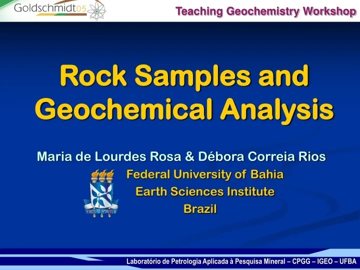 PPT - Rock Samples and Geochemical Analysis PowerPoint Presentation ...