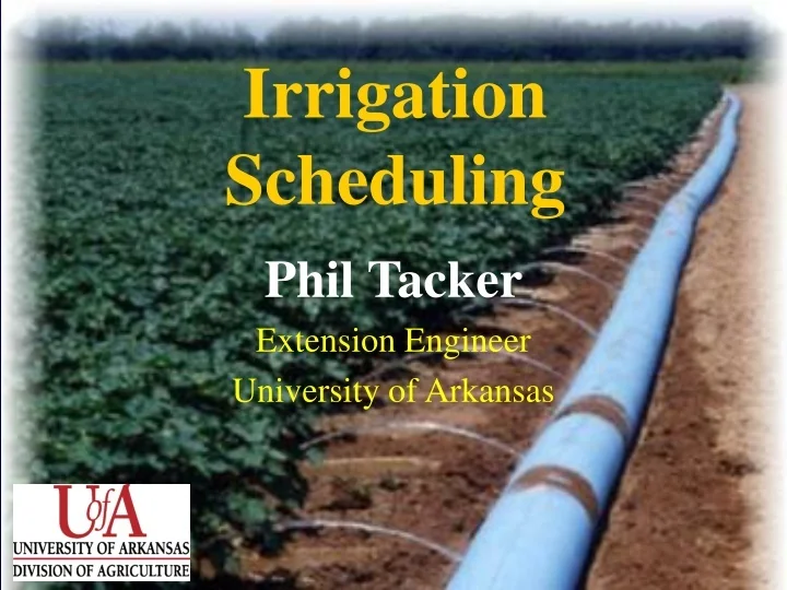 PPT - Irrigation Scheduling PowerPoint Presentation, free download - ID:9425023