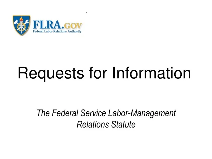 PPT - Requests for Information PowerPoint Presentation, free download ...
