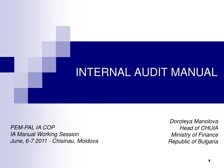 PPT - INTERNAL AUDIT MANUAL PowerPoint Presentation, free download - ID ...