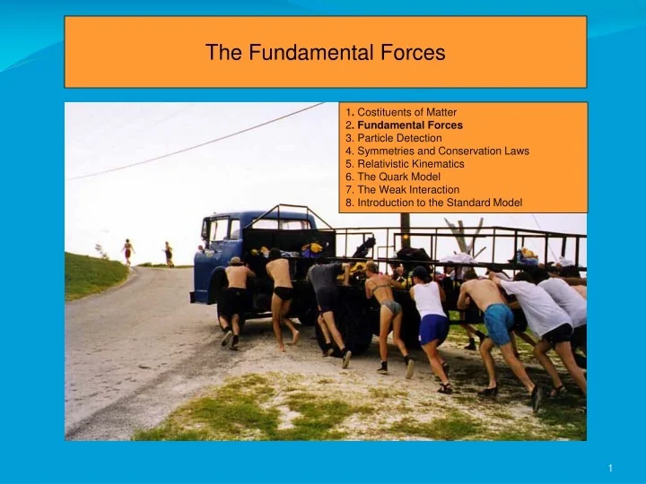 PPT - The Fundamental Forces PowerPoint Presentation, free download ...