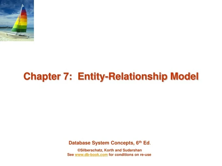 PPT - Chapter 7: Entity-Relationship Model PowerPoint Presentation ...