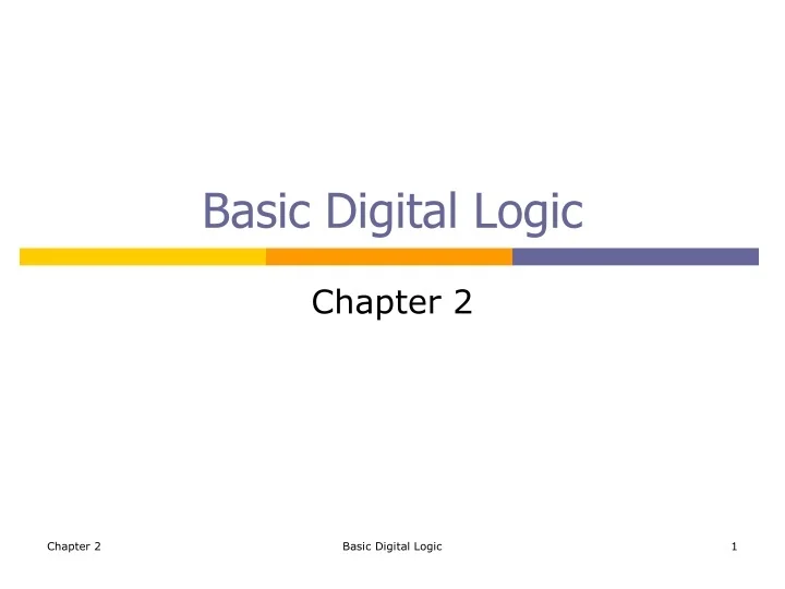 PPT - Basic Digital Logic PowerPoint Presentation, free download - ID:9428830