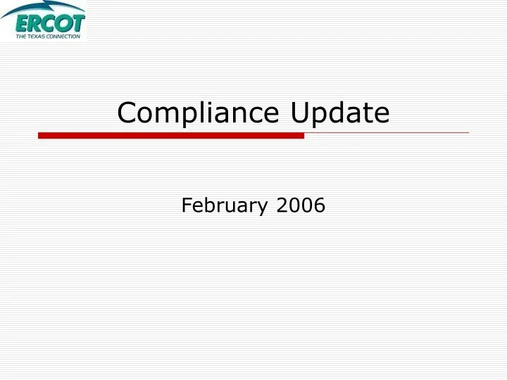 PPT - Compliance Update PowerPoint Presentation, free download - ID:9429305
