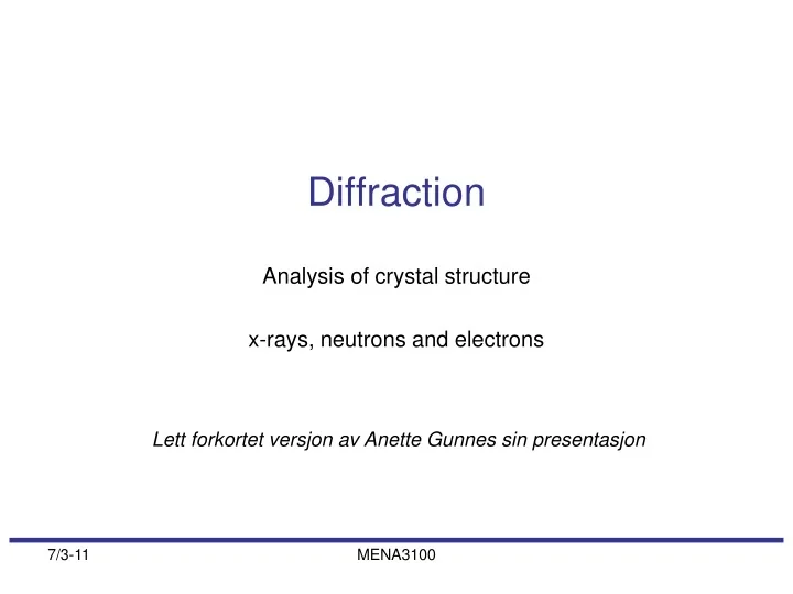 PPT - Diffraction PowerPoint Presentation, free download - ID:9431932