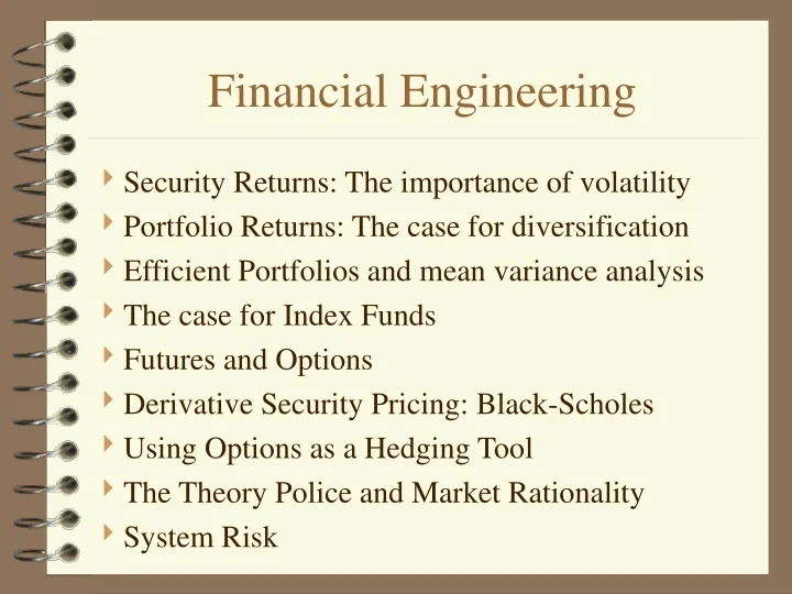 PPT - Financial Engineering PowerPoint Presentation, free download - ID ...
