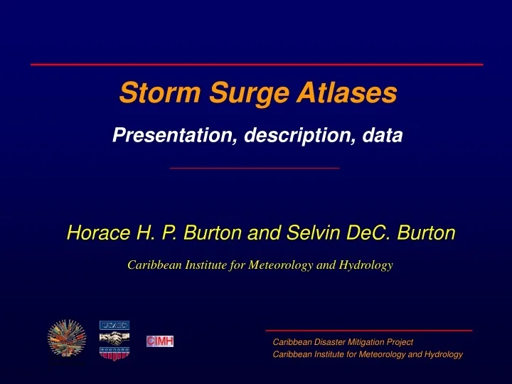 PPT - Storm Surge Atlases Presentation, description, data PowerPoint ...