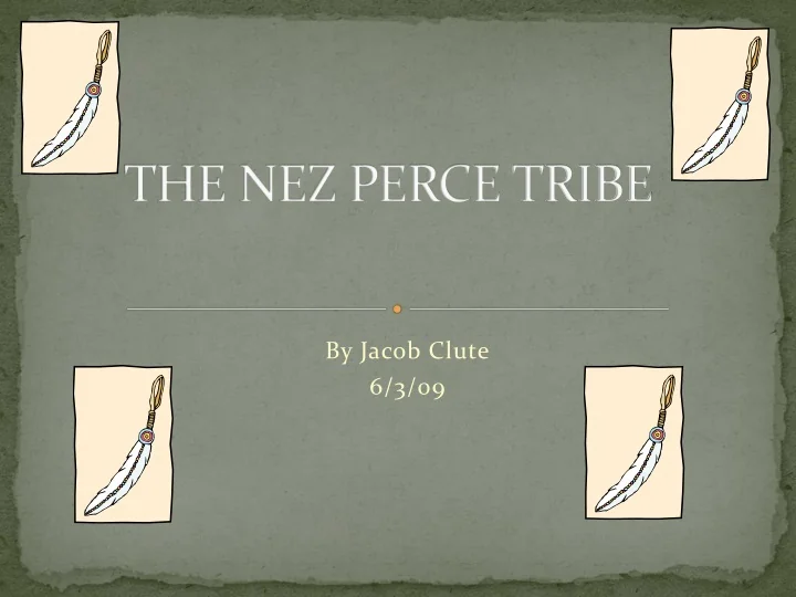 PPT - THE NEZ PERCE TRIBE PowerPoint Presentation, free download - ID ...