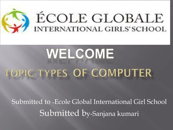 PPT - Topic-types of computer PowerPoint Presentation, free download ...