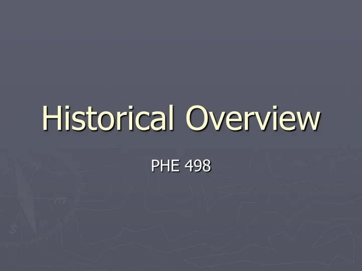 PPT - Historical Overview PowerPoint Presentation, free download - ID ...