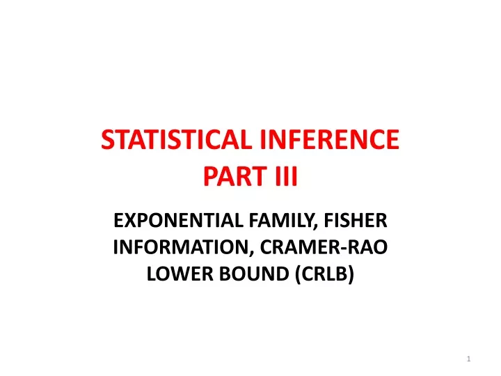 PPT - STATISTICAL INFERENCE PART III PowerPoint Presentation, free ... PPT - STATISTICAL INFERENCE PART III PowerPoint Presentation, free ...