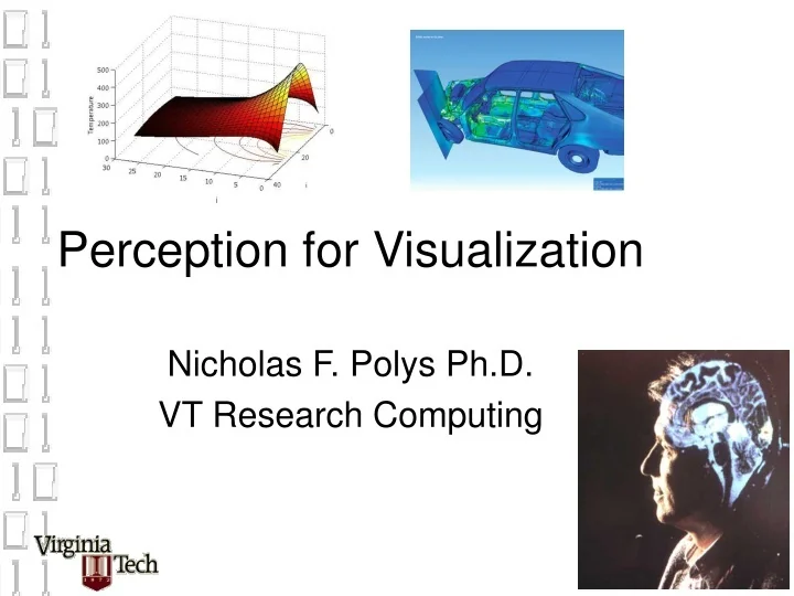 PPT - Perception for Visualization PowerPoint Presentation, free ...