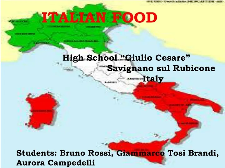 PPT - ITALIAN FOOD PowerPoint Presentation, free download - ID:9436441