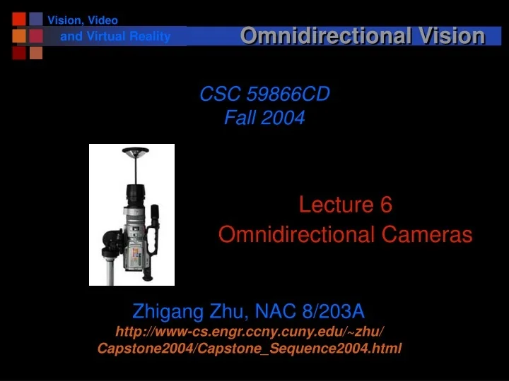 PPT - Omnidirectional Vision PowerPoint Presentation, free download ...