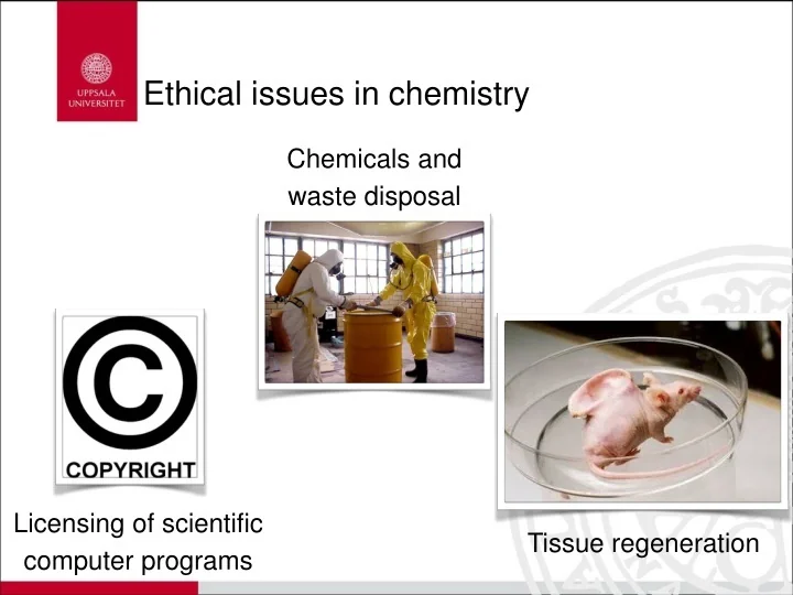 PPT - Ethical issues in chemistry PowerPoint Presentation, free ...
