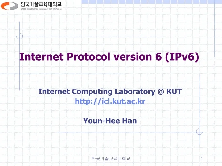 PPT - Internet Protocol version 6 (IPv6) PowerPoint Presentation, free ...