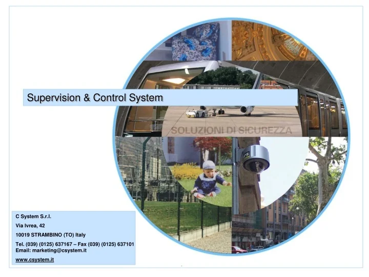 PPT - Supervision & Control System PowerPoint Presentation, free ...