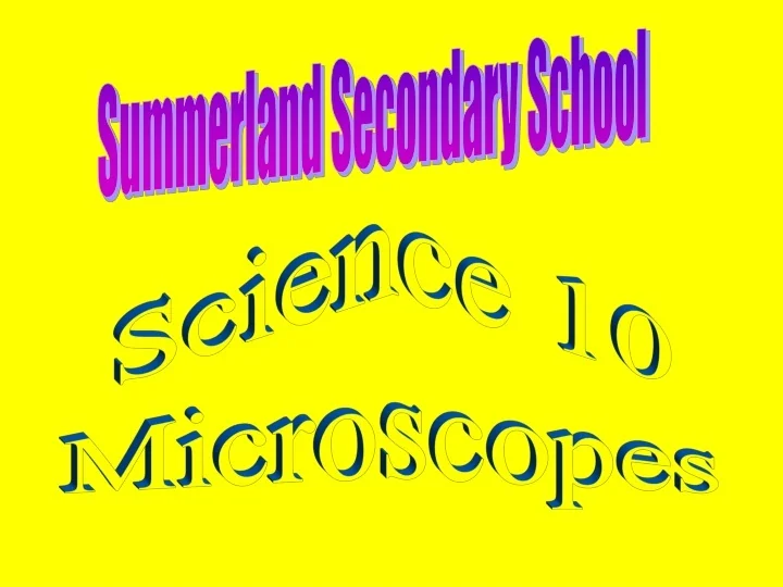 PPT - Summerland Secondary School PowerPoint Presentation, free ...