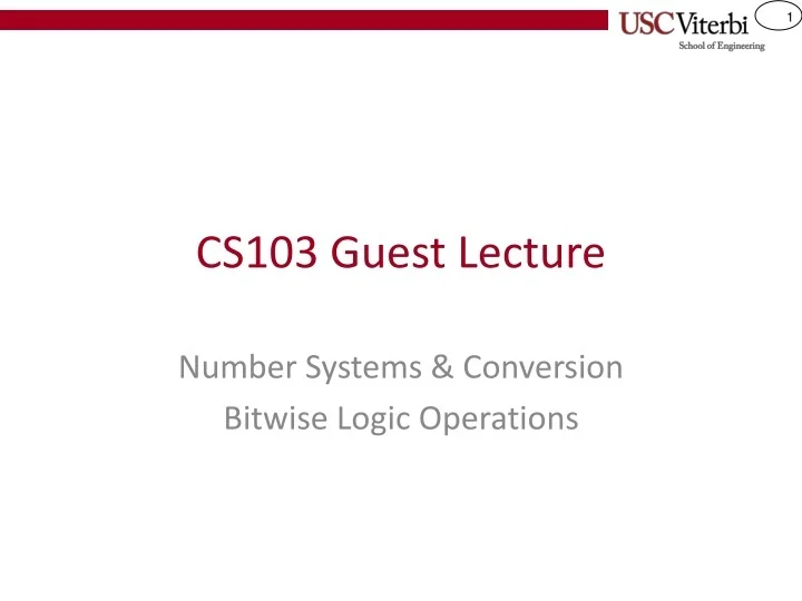 PPT - CS103 Guest Lecture PowerPoint Presentation, free download - ID ...