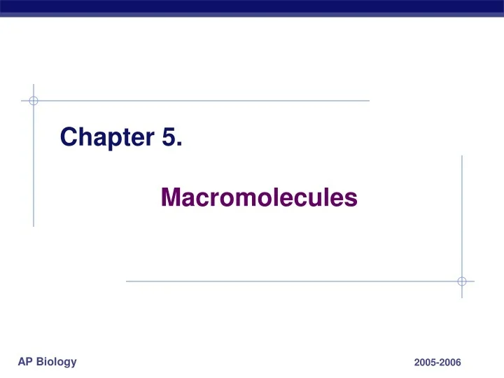 PPT - Chapter 5. Macromolecules PowerPoint Presentation, free download ...