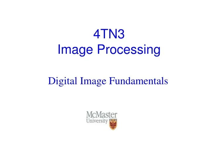 PPT - Digital Image Fundamentals PowerPoint Presentation, free download ...