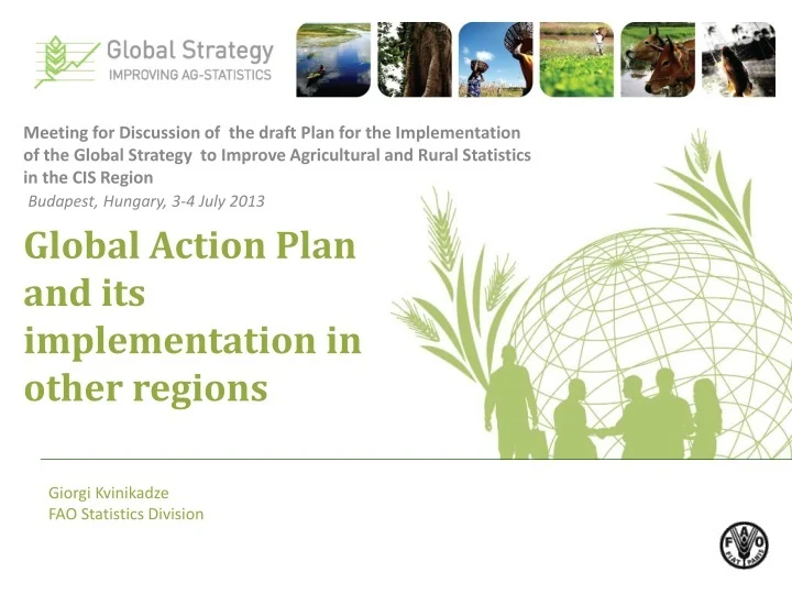 PPT - Global Action Plan and its implementation in other regions ...