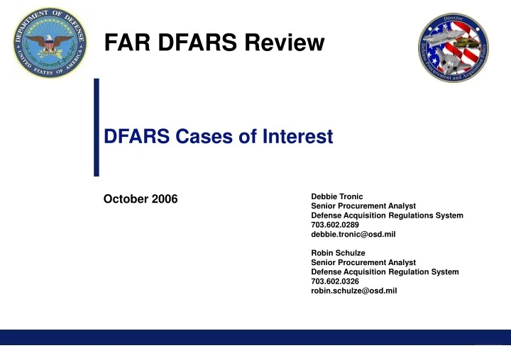 PPT - FAR DFARS Review PowerPoint Presentation, free download - ID:9445301